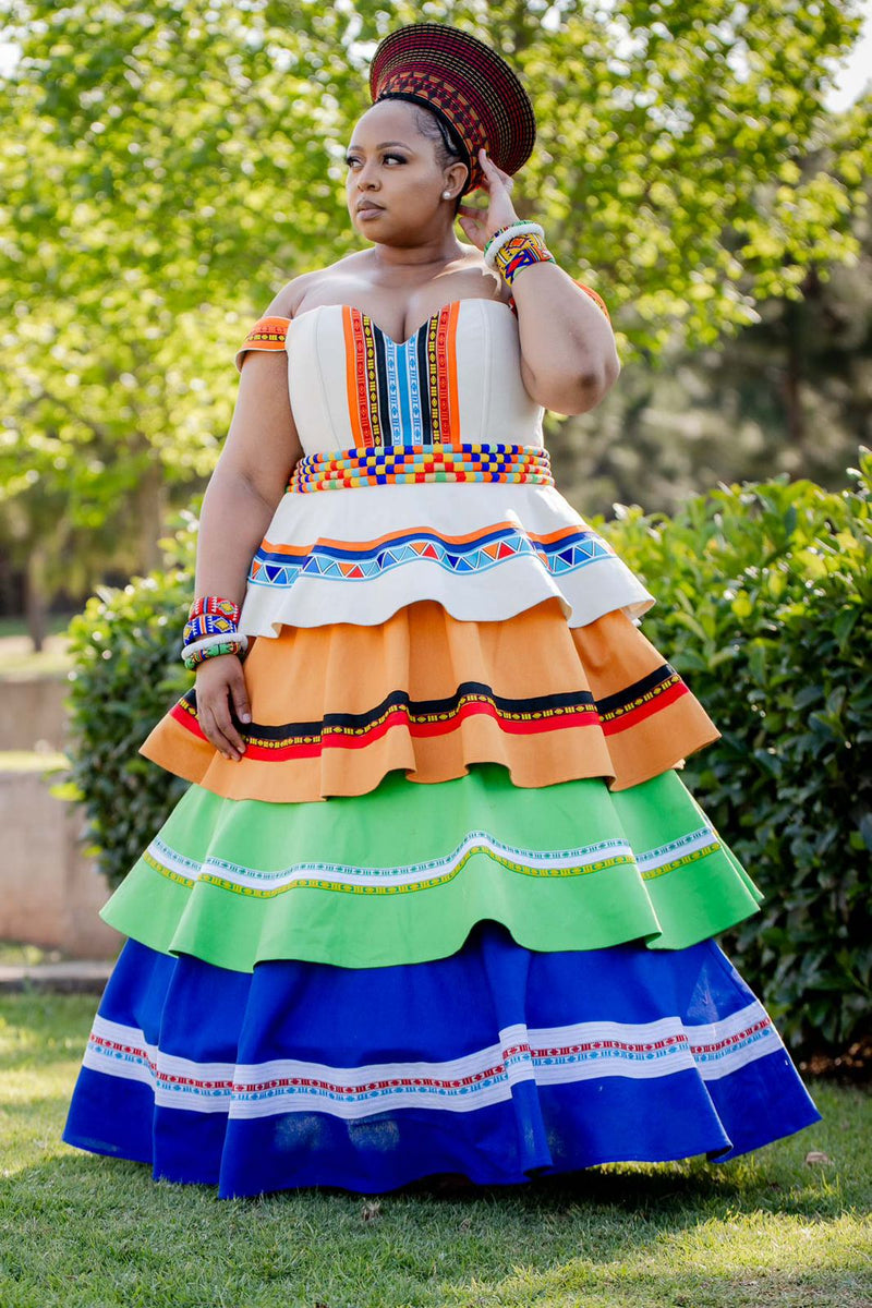 Multi Layered Mbhaco Dress – QhawekaziStyles